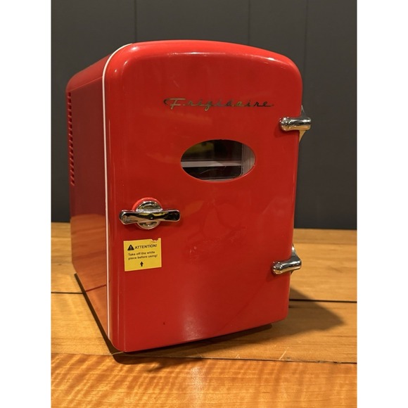 Portable Audio & Video | Frigidaire Electric Portable Retro Mini Fridge ...